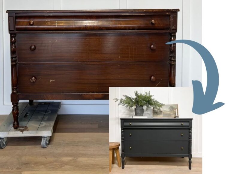 Thrift Store Find to Designer Look: A $100 Dresser Makeover - Salvaged ...
